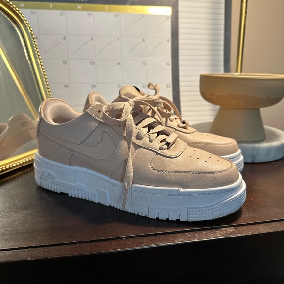 Nike | Shoes | Nike Air Force S Particle Pixel Beige | Poshmark